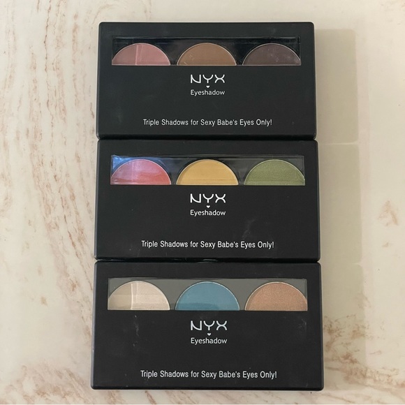 NYX | Makeup | Nyx Triple Shadow Palette 3 Piece Set | Poshmark